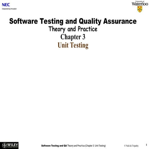 Ch3-UnitTesting sebagai bagian dari software testing | PPT