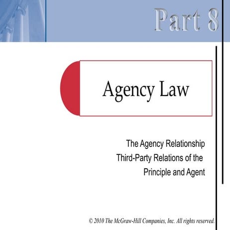 Chapter 35 – The Agency Relationship | PPT