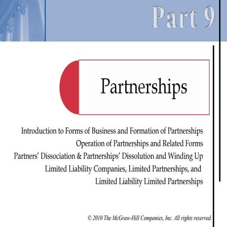 Chapter 38 – Operation of Partnerships and Related Forms | PPT ...