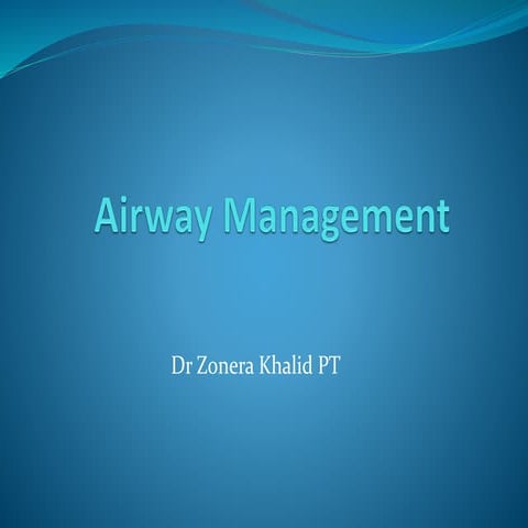Airway Management Techniques in Emergency Care Lecture 3 | PDF