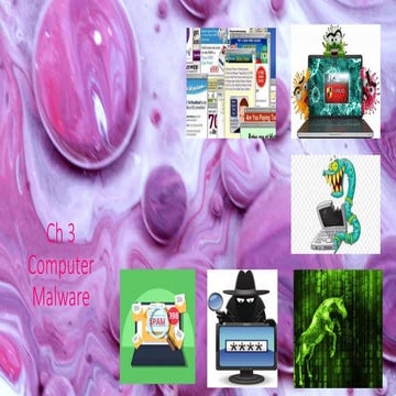 Ch 3 computer malware ppt | PPTX