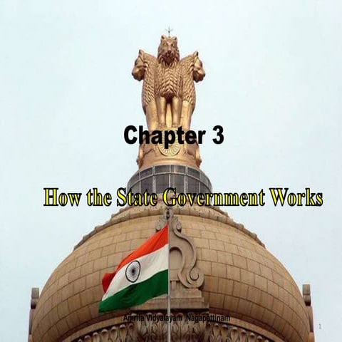 Class 7 -Political Science-Chapter 3-part 1-How the State Government ...