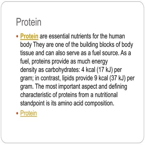 Protein | PPT