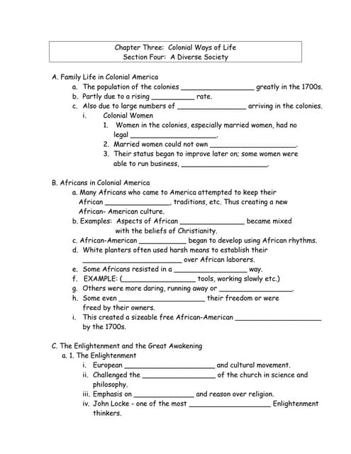 Unit 4 note handout (fill in-the-blank) | PDF