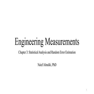 Ch3statistical Analysis And Random Error Estimationpdf Physics
