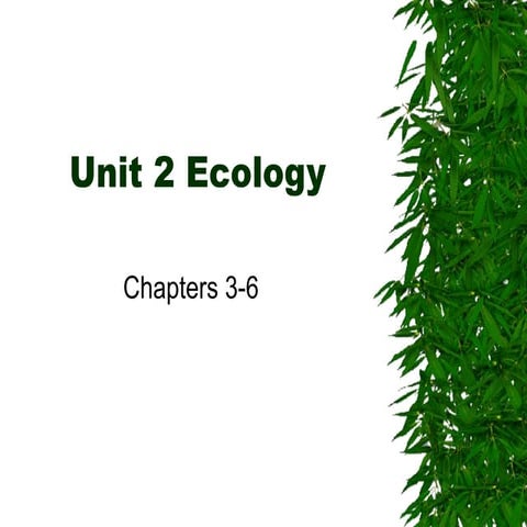Ch3 to 6 ecology | PPT