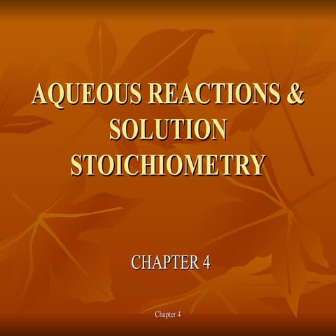 9 Aqueous Solutions | PPT