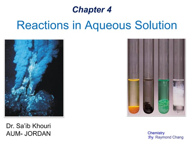 9 Aqueous Solutions | PPT