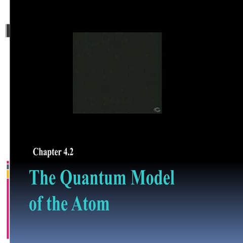 Chapter 4.2 : The Quantum Model of the Atom | PPTX