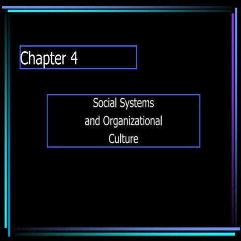Social Systems and Organizational Culture Ch 4.ppt | Careers
