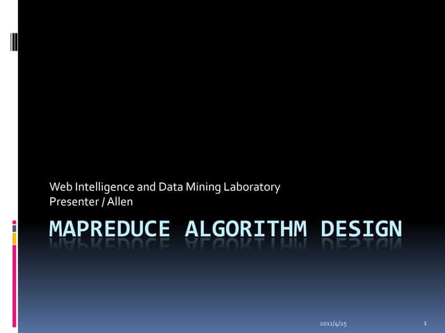 Ch4mapreduce Algorithm Design Ppt 5864