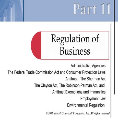 Chapter 48 – The Federal Trade Commission Act and Consumer Protection ...