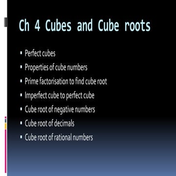 Ch 4 Cubes and Cube roots.ppt