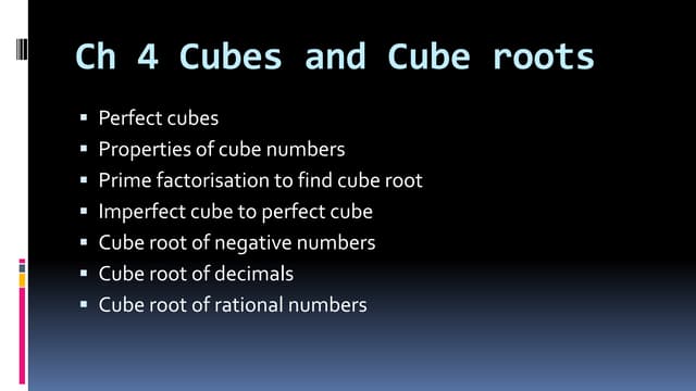 math 7 q2 1 Determining Square and Cube Roots of Perfect Squares and ...