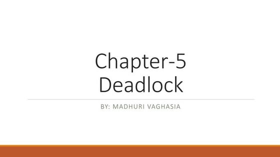 Deadlock In Operating Systemspptx Os Os Ppt 5760