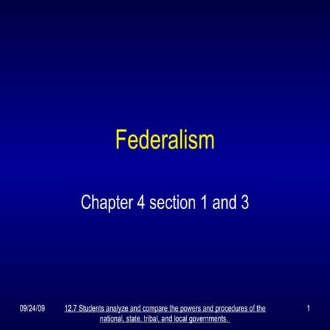 Ch 4 Federalism | PPT