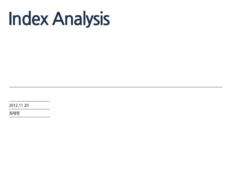 Index Analysis