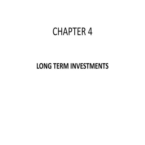 Ch 4 investment Intermediate financial Accounting | PPTX