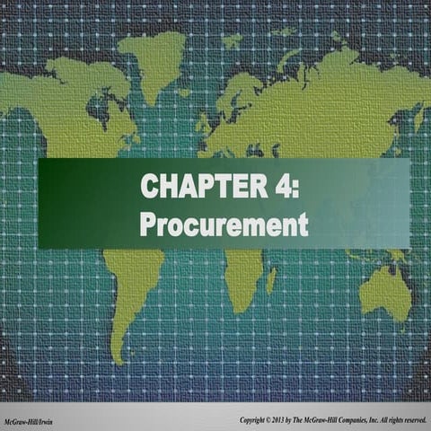 Chapter 4 - Procurement and Purchasing Management | PPT