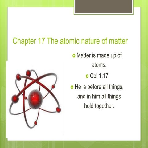 Ch 4 studying atoms | PPT