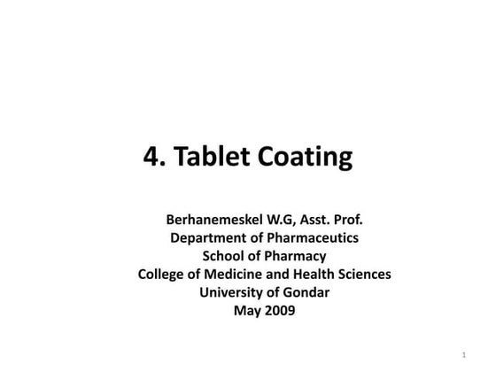 Tablet Coating, Types, Coating Materials, & Coating Pans [Industrial ...