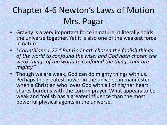 Chapter 3: Newtons law of motion and its applications | PPTX