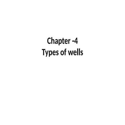 Water Resources Engineering types of wells with figures Denish Jangid ...