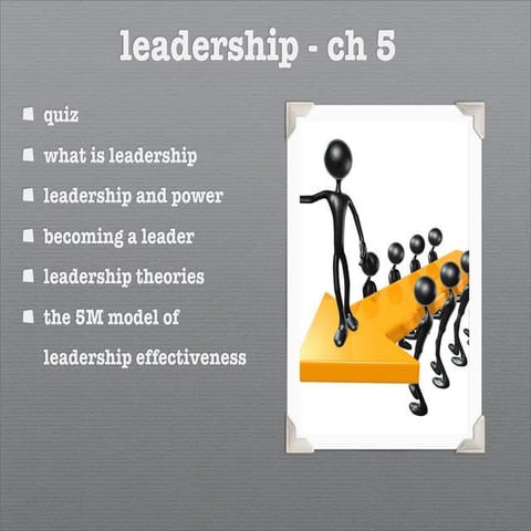 Ch5 | PDF | Executive Leadership & Management | Business