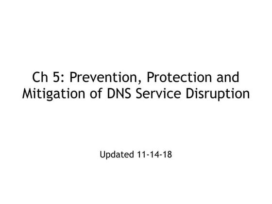Understanding DNS Security | PPT