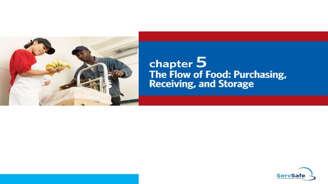 Food Receiving process | PDF