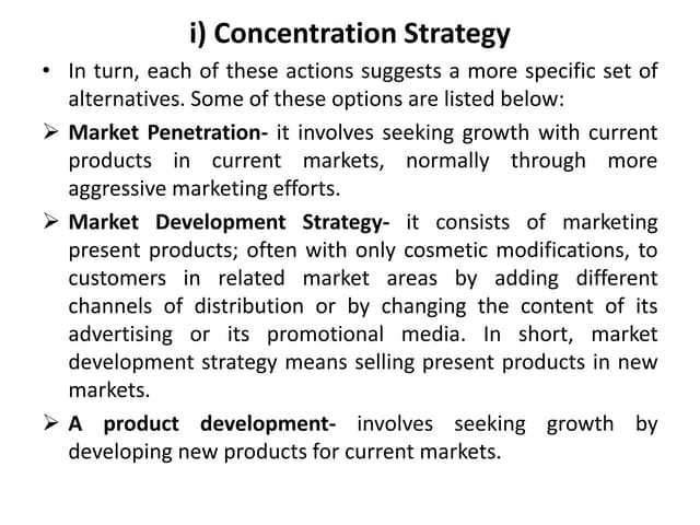 Strategic formulation: corporate strategy | PPTX