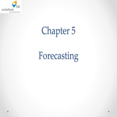Ch5 - Forecasting in marketing engineering | PPT