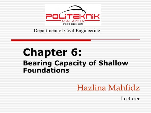 Geotechnical Engineering-II [Lec #19: General Bearing Capacity Equation ...
