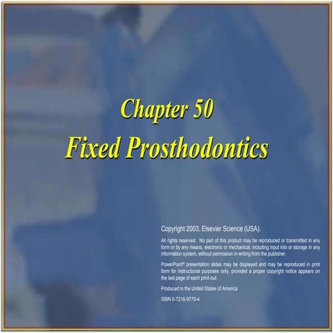 ch50.ppt | Oral care | Personal Care