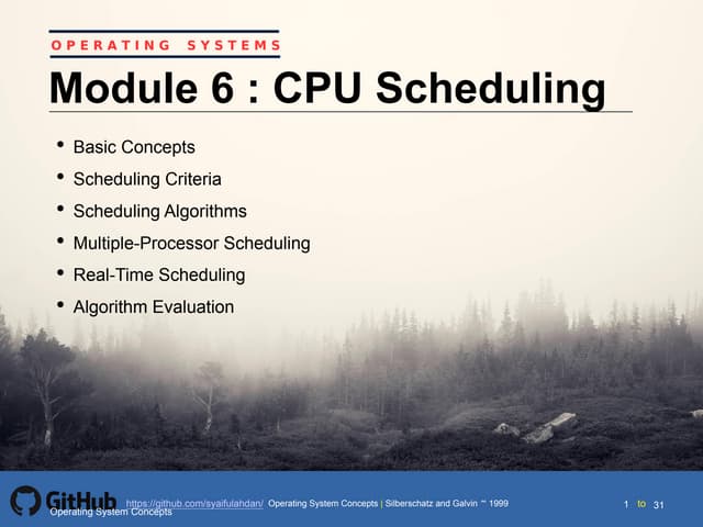 Ch5 Cpu Scheduling Ppt