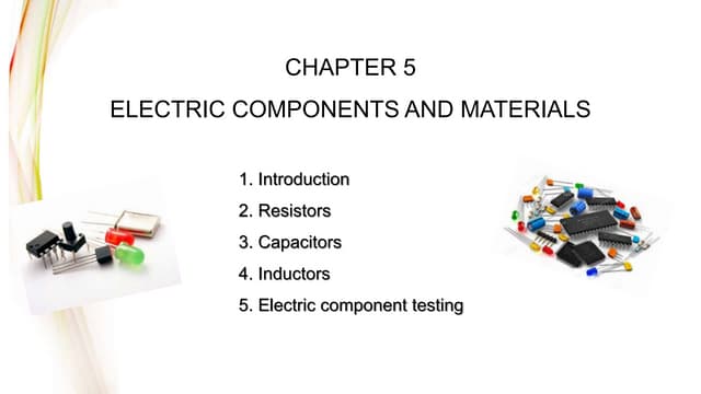 An introduction to electronic components | PPTX | Home Appliances | Home & Garden