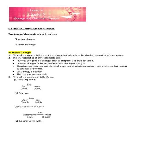 Science form4 - chapter 5 | DOCX