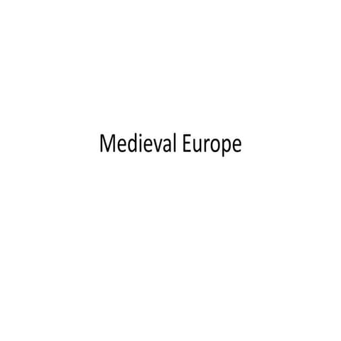 Middle ages part 1 | PPT