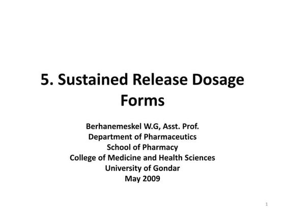 Controlled and sustained release dosage form/CONTROLLED RELEASE DOSAGE ...