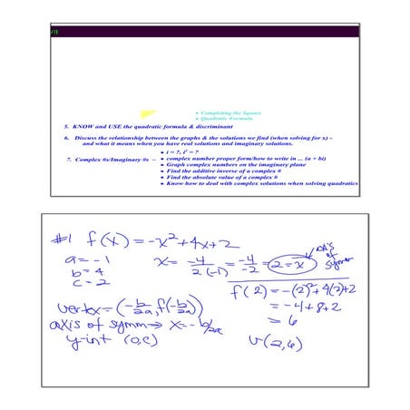 Algebra 2 - Ch. 5 Review | PDF