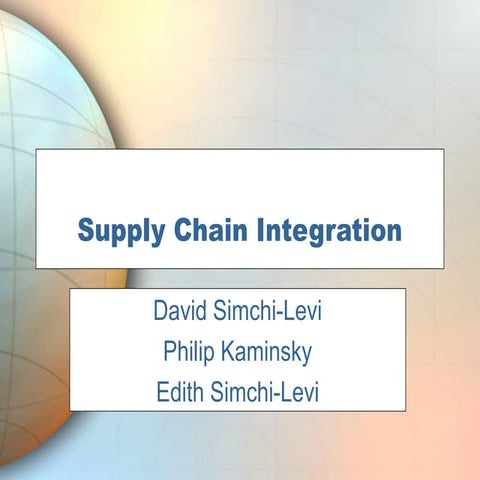 chapter 6 supply chain Integration in.ppt