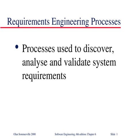 software requirement engineering process | PPT