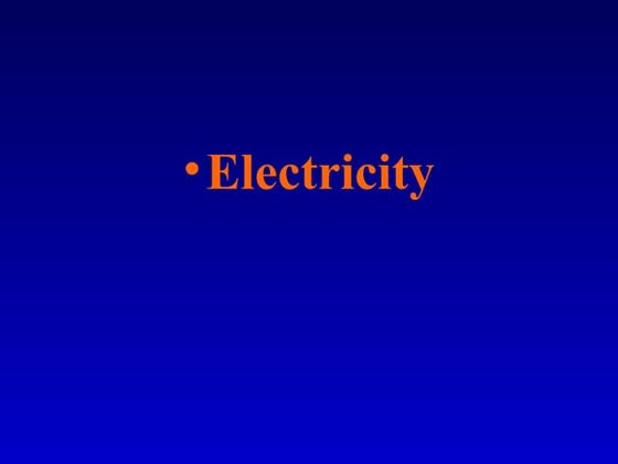 Electricity and Circuits for Grade 9 students | PPT
