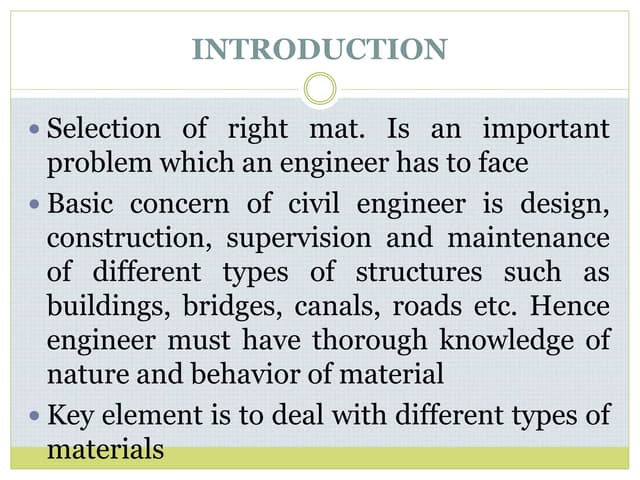 Material of construction | PPT