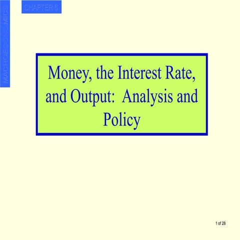 Ch6 money, interest rate, and output | PPT
