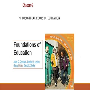Education Philosophies The Latest Pptx