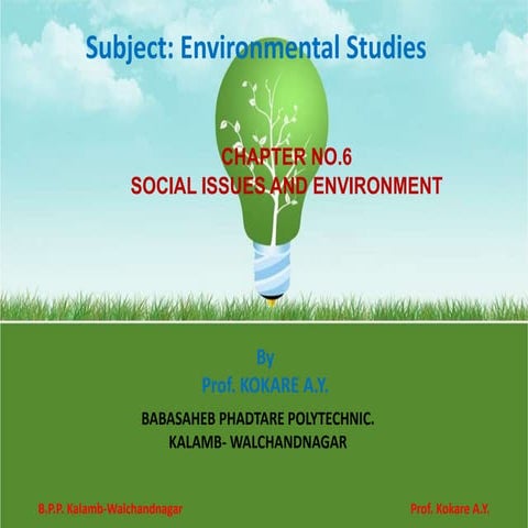 Ch 6 Social Issues and Environment | PPTX