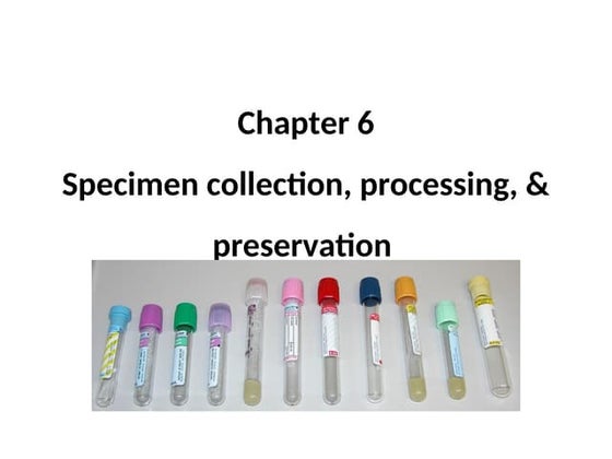 Chapter 4 Specimen collection, handling, and processing.ppt | Blood ...