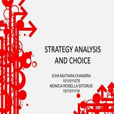 Ch 6 strategy analysis and choice | PPTX