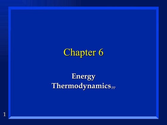 Thermodynamics lecture 9 | PPT